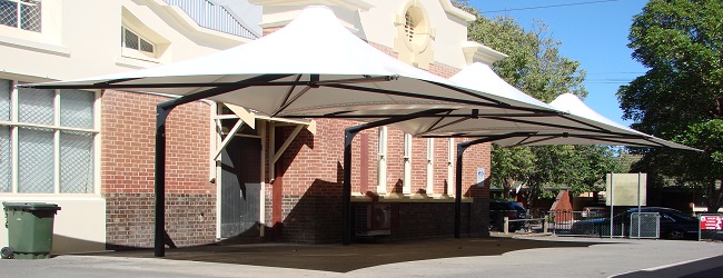 Flexshade Permanent Outdoor Umbrellas & Shade Structures