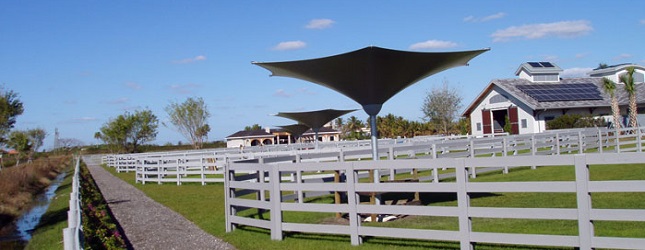 Flexshade Permanent Outdoor Umbrellas & Shade Structures